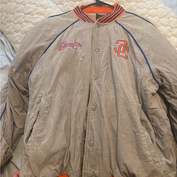 Jackets & Coats | Vintage Crooks And Castle Varsity Jacket Orange Blue ...
